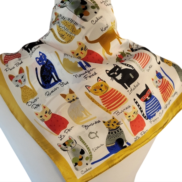 Beyond Adorable | Cat | Cat Print Scarf | Poshmark